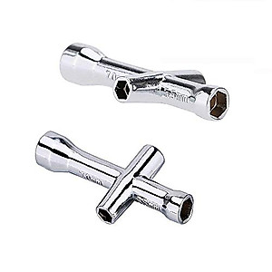 ShareGoo 2 Pack 4mm 5mm 5.5mm 7mm Cross Wrenches Maintenance Tool ,Small Sleeve Hex Socket Wheel Spanner for RC Model Car Truck Buggy