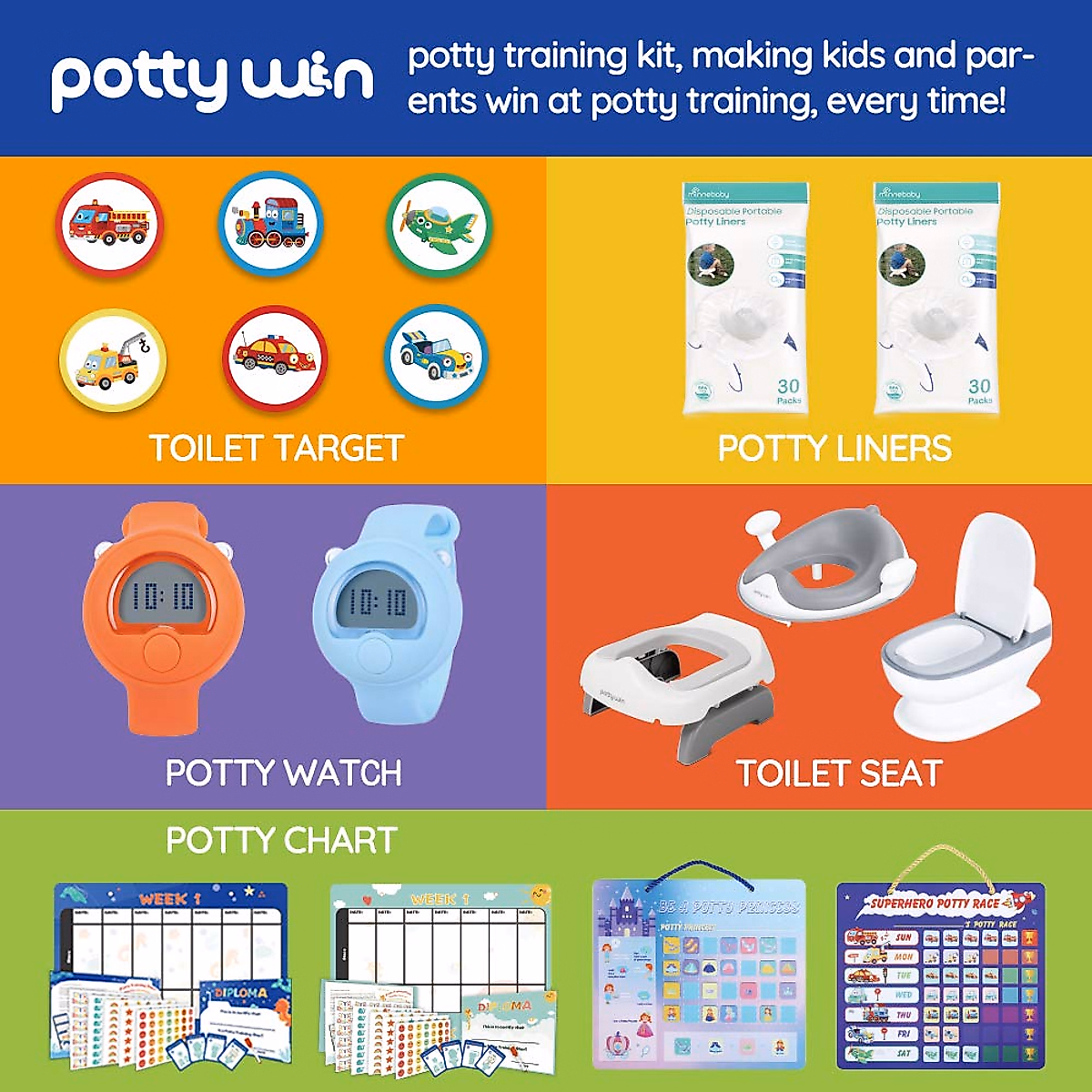 90 Pack Toilet Targets for Boys, Potty Training Flushable Vehicle Target, 2 x 2 Inch Pee Targets for Boys, 100% Biodegradable and Sewage Safe