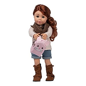 Adora Amazon Exclusive Sweet 18" Doll Collection Amazing Girls - Sweater Weather Sam in Fun Trendy Changeable Outfit, Birthday Gift For Ages 6+ - Sam