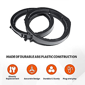 NuIth Car Speaker Adapter Bracket Speaker Wiring Harness Kit Compatible with Honda Civic Accord CRV 2008-2020, Acura 2005-2019 Aftermarket Front Rear Door 6.5 Inch Speaker Connector Cable Mount