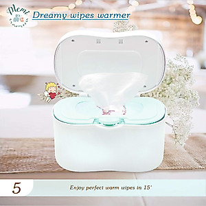 (UPGRADED) MEMI DREAMY WIPES WARMER | HOLDER | EASY-USE | GREAT GIFT |(SKY BLUE)