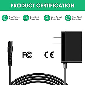 Mrgru Replacement Charger Charging Dock Base and Adapter Compatible with MANSCAPED Lawn Mower 3.0 & 2.0 Weed Whacker Electric Groin Hair Trimmer Power Cord Supply