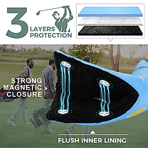 Studio Crafted Golf Putter Covers Kiawah Island Blade Putter Headcover Magnetic Closure for Scotty Cameron Odyssey Taylormade Ping Gift for Men Women Golfer