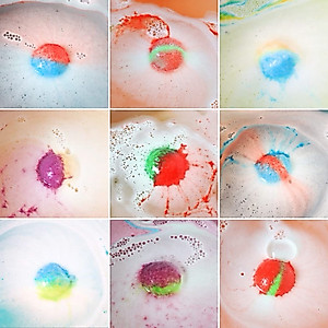 Bath Bombs for Kids, 28 Bath Bombs with Toy Inside, Gentle and Kid Safe Bubble Bath Fizzies, Birthday or Easter Gift for Girls and Boys