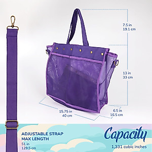 JubileeYarn Mesh Tote Yarn Storage Tote Bag - Green - 1 Bag