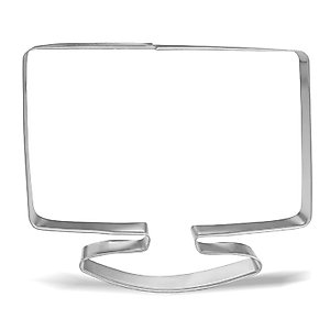 4.5 inch Computer Monitor Cookie Cutter - Stainless Steel