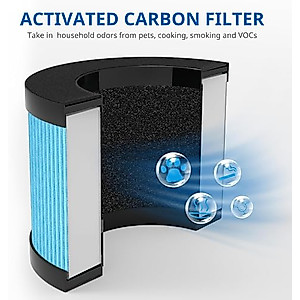 HEPA Replacement Filter Compatible with DH-JH01 Air Puri-fier, 2 Pack