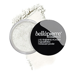 bellapierre HD Finishing Powder | Translucent Setting Powder | Poreless Shine-Free Matte Finish | Lightweight Gentle Formula | Non-Toxic & Paraben Free | Cruelty Free Mineral Makeup
