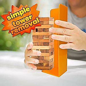 Hogar Wood Block Tower Stacking Tray Game Accessory Ages 6 to Adult - Compatible with Tipsy Tower, Lewo, WE Games and More