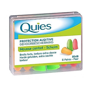 Quies Rubber Foam Ear Plugs 6 Pairs