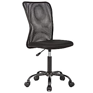 Ergonomic Office Chair Desk Chair Mesh Computer Chair Back Support Modern Executive Mid Back Rolling Swivel Chair for Women, Men (Black)