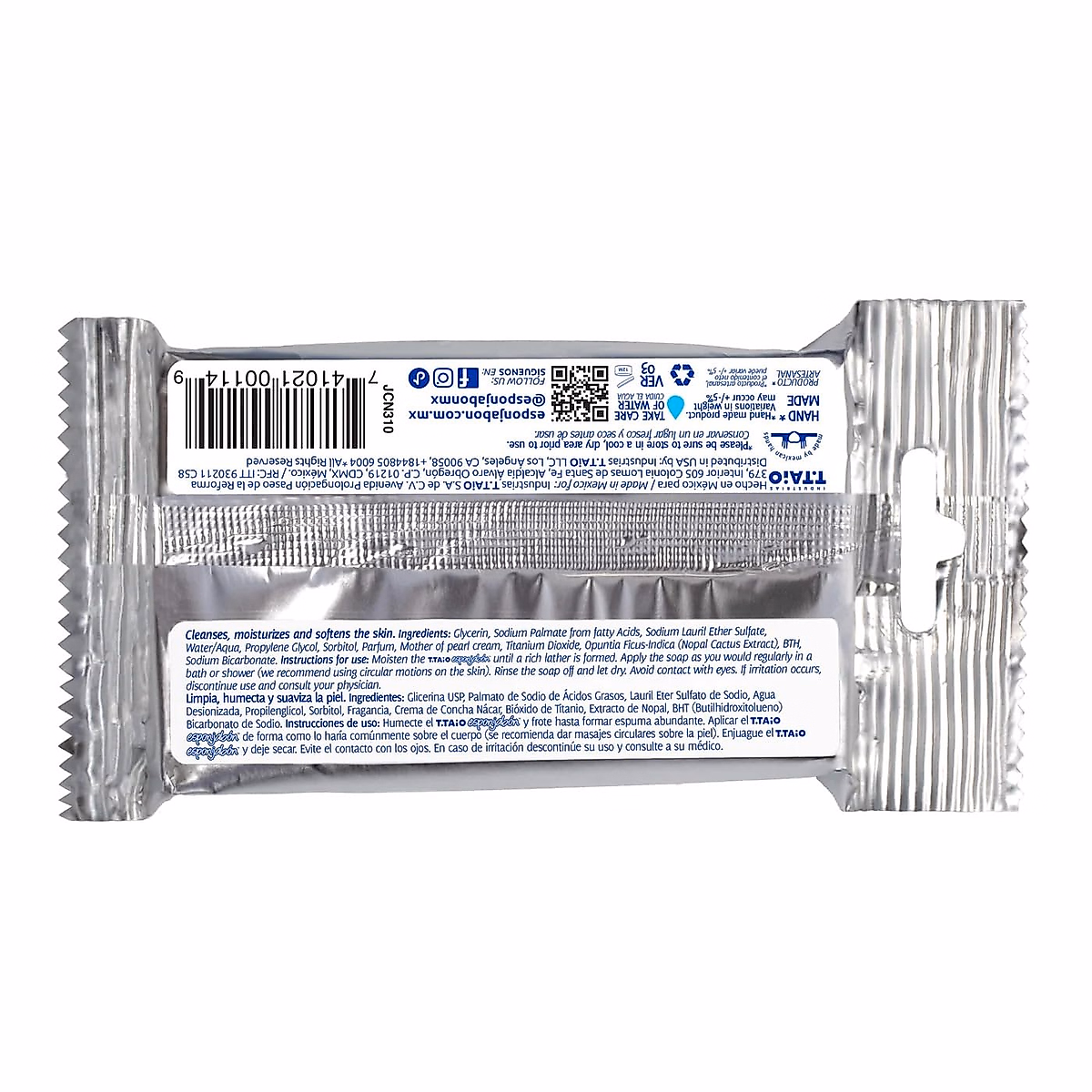 T.Taio Esponjabon Mother of Pearl Soap Sponge - Cleansing Shower Scrubber - Cleaning Bath Wash Scrub - Oil Removal - Massage & Lather Foot, Elbow, & Face - Bathroom Accessories - Fresh Scent (10-pack)