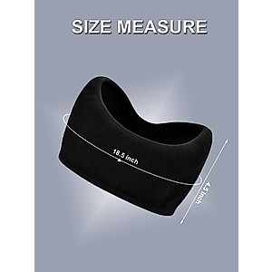 Boao 2 Pieces Ear Warmer Headbands Fleece Winter Headbands for Adult Kids Winter Using (Black)