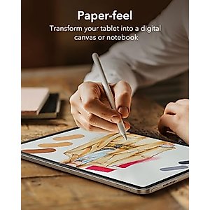 ESR 2 Pack Paperfeel Screen Protector Compatible with iPad 10th Generation (10.9 Inch, 2022), Write and Draw Like on Paper, Anti-Scratch, Thin and Responsive, Easy Application Tray