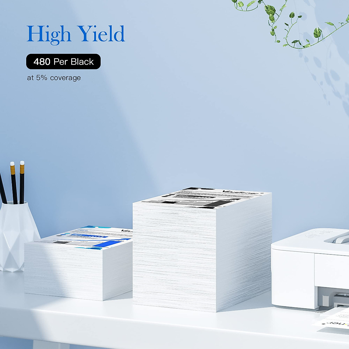 Valuetoner Remanufactured Ink Cartridge Replacement for HP 63XL 63 XL for Envy 4520 4512 4516 Officejet 5252 3830 3833 4655 5255 Deskjet 1112 2130 3630 3634 Printer (3 Color + 1 Reusable Printhead)