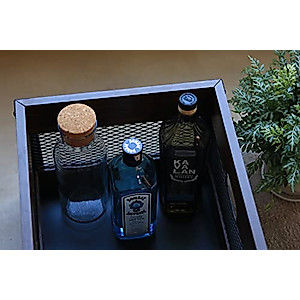 CRAZYWOOD Vinyl Record Storage Case, Wooden LP Record Storage Case, Magazine and Newspaper Storage Basket 13.6"(L)*14.3"(W)*10.6"(H) Inches Wooden Storage Basket