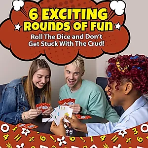 Oh Crud Card and Dice Game, Family Game for 2-6 Players, Adults, Teens, Kids, Easy-to-Learn, Strategy, Great for Friends and Families - Ghetti Games