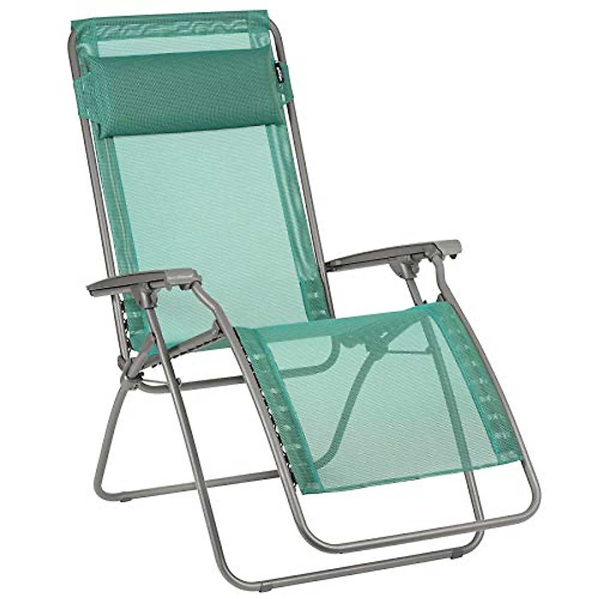 Lafuma R-Clip Batyline Iso Relaxation Patio and Poolside Zero Gravity Outdoor Lounge Recliner, Chlorophylle