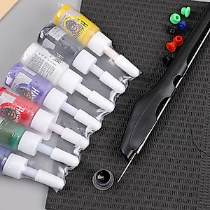 HAWINK Tattoo Kit Tattoo Pen Kit Poke a Stick Tattoo Hand Tool Kit with 7 Ink 20 PCS Needles GK-HW803TN01-1