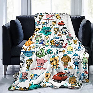 Ultra-Soft Micro Fleece Blanket Flannel Blanket Cartoon Throw Blanket for Bed Sofa Travel 40"x50" for All Seasons