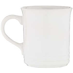 Le Creuset Stoneware Set of 4 Mugs, 14 oz. each, White