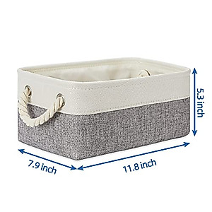 Temary 12 Inch Storage Baskets Foldable Fabric Storage Cubes 10PCs Storage Bins Organizer with Handles, Baskets for Organizing Clothes, Toys, Towels