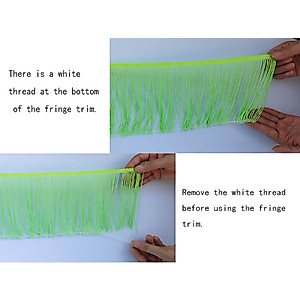 MONIDOOR Chainette Fringe Trim 6 Inch 10 Yards Tassel Fringe Trim for Sewing Craft DIY Decoration(918 Dark Brown)