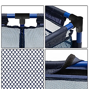 PARANTA Pool Storage Bin, Ball and Toy Mesh Container, Blue(36" x36" x24")