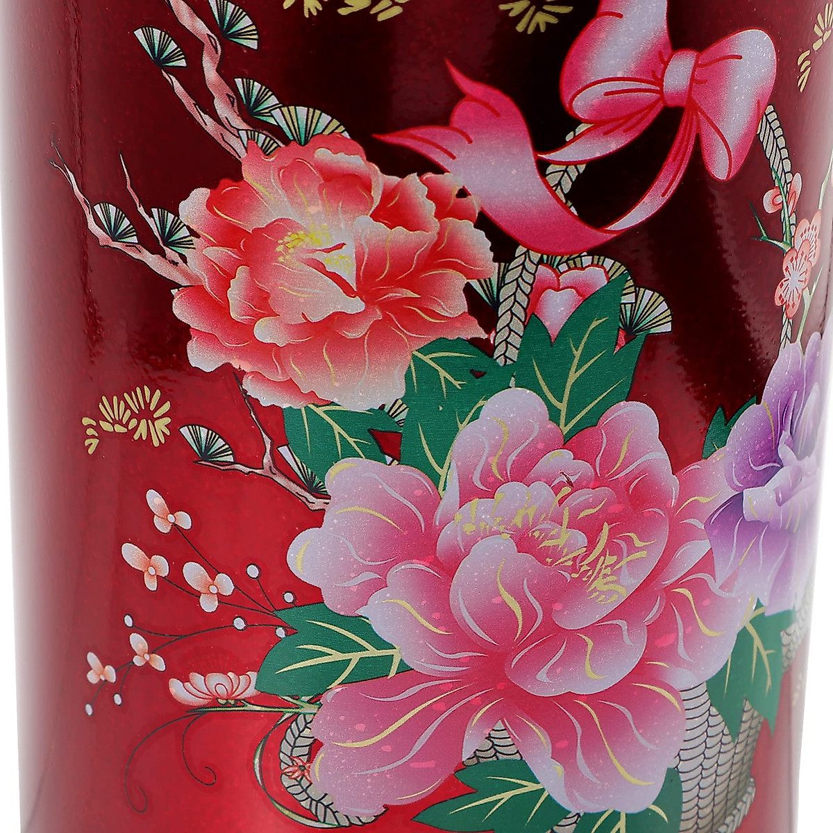 Housoutil Insulated Stainless Steel Water Bottle Chinese Traditional Flask Double Walled Travel Mug Vacuum Coffee Cup Keeps Hot and Cold Leakproof Lids