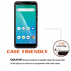 beukei (3 Pack) Compatible for SCHOK VOLT SV55 Screen Protector Tempered Glass, Touch Sensitive,Case Friendly, 9H Hardness，Screen Protector for Schok Volt SV55 SV55216