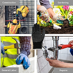 Diesel Protection Pro-Tekk Latex Foam Grip Coated Work Gloves (12 Pairs of Gloves, Size Large)