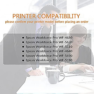 Run Star 1 Pack 786XL Black Remanufactured Ink Cartridge Replacement for Epson 786XL T786XL use for Epson Workforce Pro WF-4630 WF-5620 WF-5110 WF-4640 WF-5690 WF-5190 Printer (1 Black)