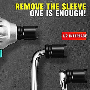 baolaili Black Angle Grinder Socket Wrench Forged Socket Pressure Pistol Grip Air Angle Die Grinder Accessories Socket Accessories Socket Polisher Plate Removal Angle Grinder Tool