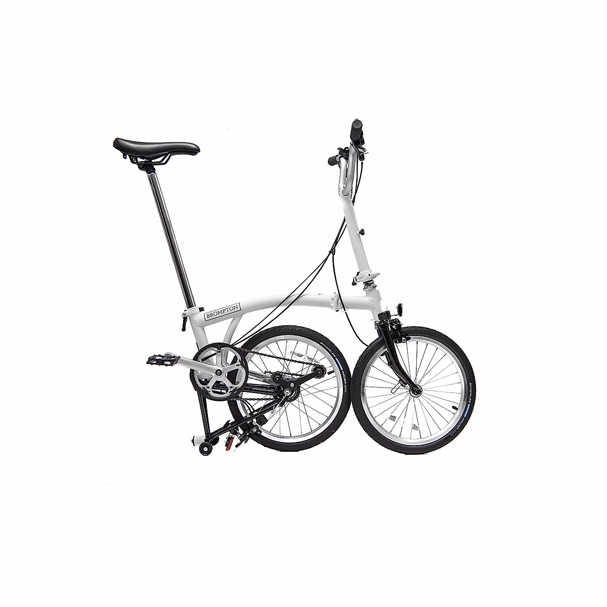 Brompton A Line 3 Speed Folding Bike (White)
