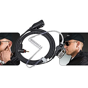 TWAYRDIO Walkie Talkie Earpiece with Mic for Motorola SL300, Surveillance Earpiece with Microphone and PTT for Motorola MOTOTRBO SL3500e SL7550e SL7000 SL7000e Series Portable Two-way Radio