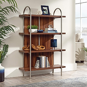 Sauder Vista Key Bookcase/Book Shelf, Blaze Acacia Finish