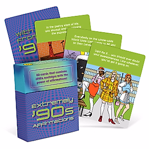 Knock Knock Extremely 90s Affirmations Deck: 50 Cards That Combine 1990s Nostalgia With The Power of Affirmations! (Affirmations from the Decades)