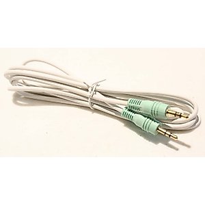 6 Foot 3.5mm Stereo Male to 3.5mm Stereo Male PC Audio Green Tip Cable