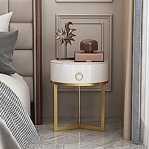 HIGOH Bedside Table Living Room Furniture Bedside Table Modern Minimalist Bedroom Hotel Nightstands Small Apartment Dormitory Storage Cabinet