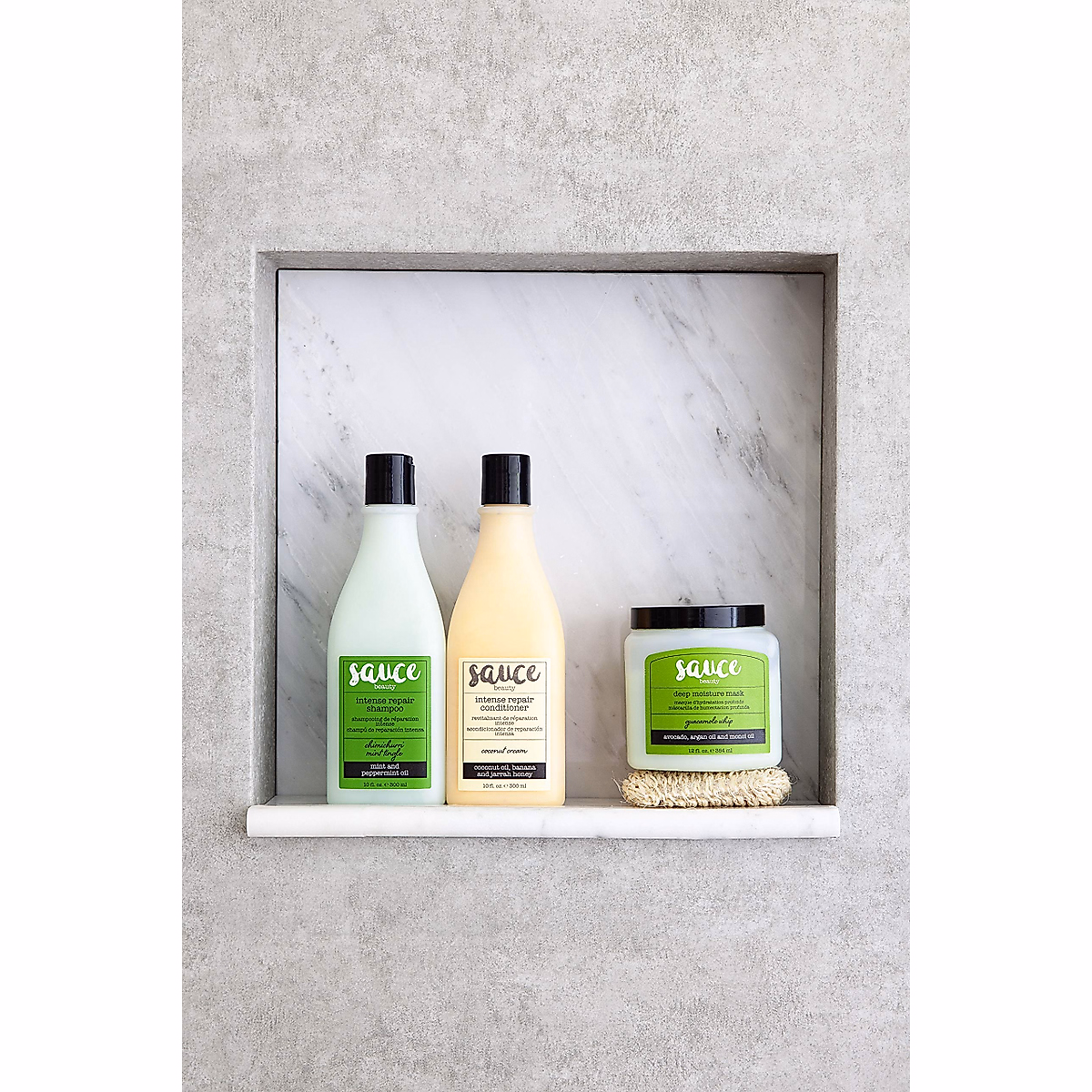 SAUCE BEAUTY Gift Bundle - Guacamole Deep Moisture Hair Mask + Chimichurri Mint Tingle Repair Shampoo