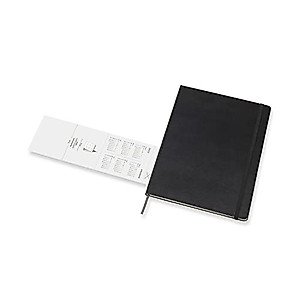 Moleskine Classic 12 Month 2022 Monthly Planner, Hard Cover, XL (7.5" x 9.75"), Black