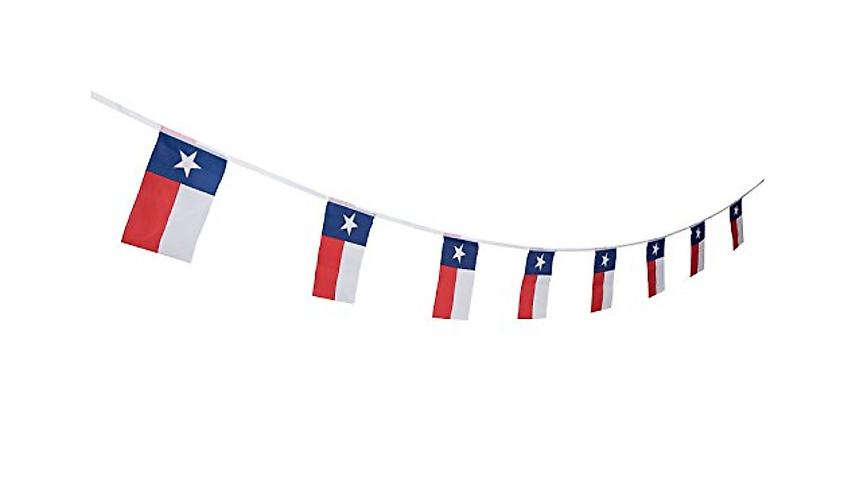 Texas State Flag Banner - 100ft Lone Star Party Decorations
