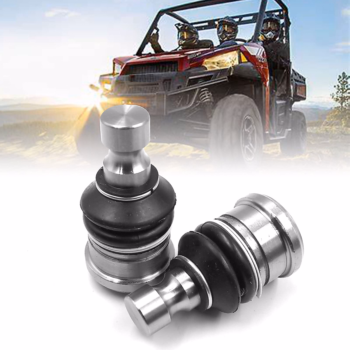 Nakuuly Upper and Lower Front Ball Joint 4 Pcs Compatible with Polaris RZR 570 800 900 All Models Ranger Sportsman Scrambler Replaces # 7061220 7061187 7081505 7081580