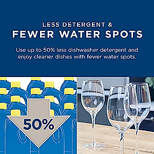 GE Smart Water Softener System with Leak Detect | 40,000 Grain | Reduce Hard Mineral Levels at Water Source | Wifi Connectivity | Improve Water Quality for Drinking, Laundry, Dishwashing | GXSHC40N