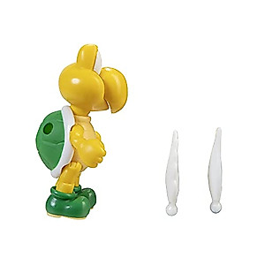 Super Mario Action Figure 4 Inch Green para Koopa Troopa Collectible Toy with Wings Accessory