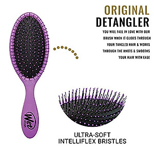 Wet-Brush Detangling Hair Brush - Purple - 2 Pack Detangler - Comb for Women, Men & Kids - Wet or Dry – Removes Knots and Tangles, Best for Natural, Straight, Thick & Curly Hair – Pain Free
