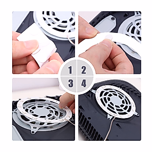 PS5 Accessories, PS5 Black Plates Digital Edition and PS5 LED Strip Lights with Remote Control