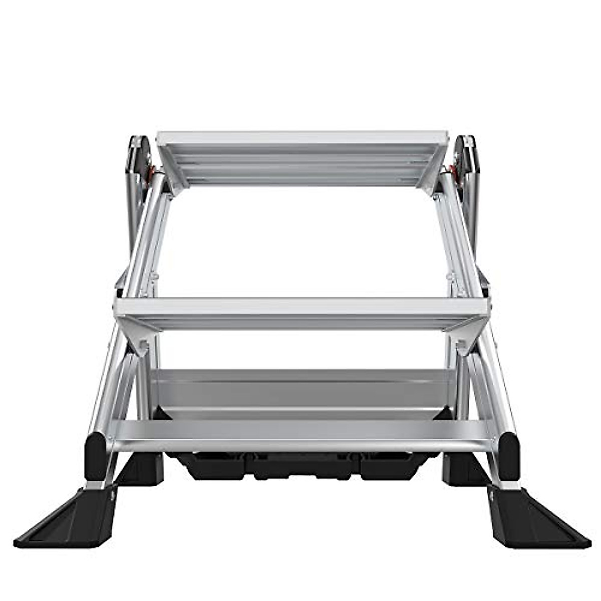 Little Giant Ladders, Jumbo Step, 2-Step, 2 foot, Step Stool, Aluminum, Type 1AA, 375 lbs weight rating, (11902), Silver