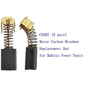CB407 Motor Carbon Brushes Replacement Set for Makita Power Tools, Jig Saw, Rotary Drill, Drill, Hammer Drill, Electric Screwdriver, Sander, Rotary Hammer (2 pair)