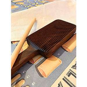 Gnocchi pasta board, garganelli pin, walnut